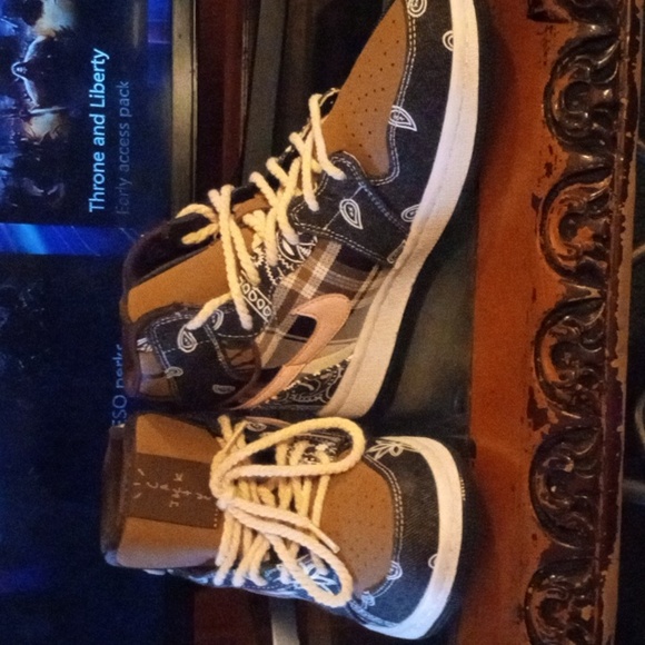 Nike | Shoes | Travis Scott Custom Air Jordan High Tops | Poshmark